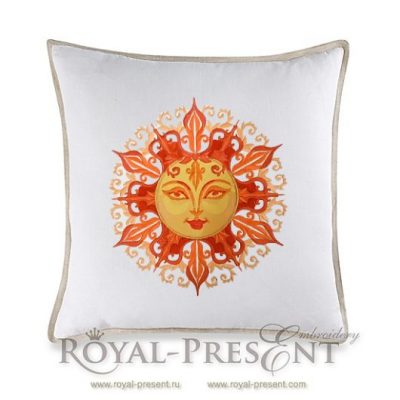 Machine Embroidery Design Sun – 3 sizes| Royal Present Embroidery