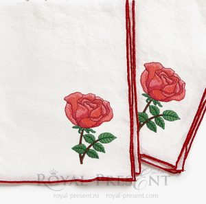 Rose Free Embroidery Design| Royal Present Embroidery