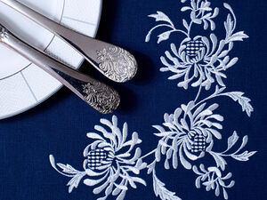 Monochrome machine embroidery designs - Royal Present Embroidery