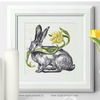 Machine Embroidery Design Spring Bunny - 3 sizes | Royal Present Embroidery
