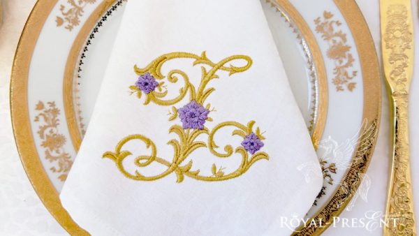 FREE Machine Embroidery Design Monogram Z| Royal Present Embroidery