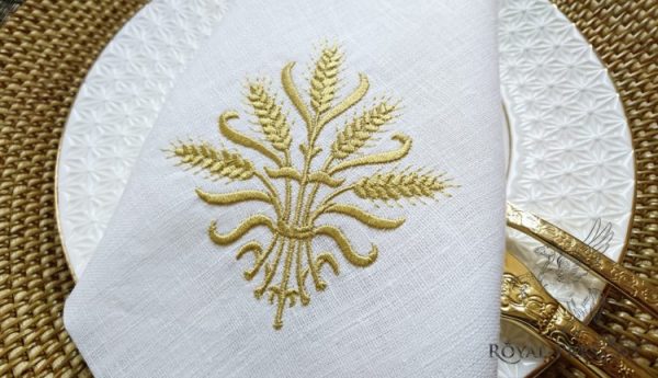 Machine Embroidery Design Gold spikelets| Royal Present Embroidery