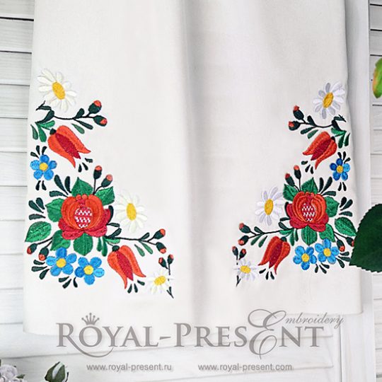 Machine Embroidery Design Hungarian folk art – 2 sizes| Royal Present ...