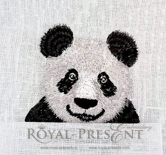 Machine Embroidery Design Pocket Panda| Royal Present Embroidery