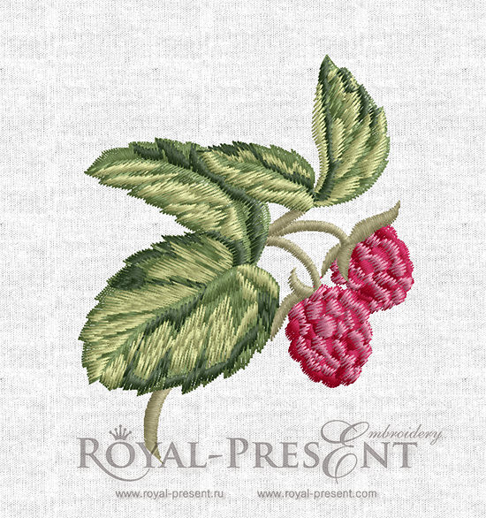 Machine Embroidery Design Raspberries| Royal Present Embroidery