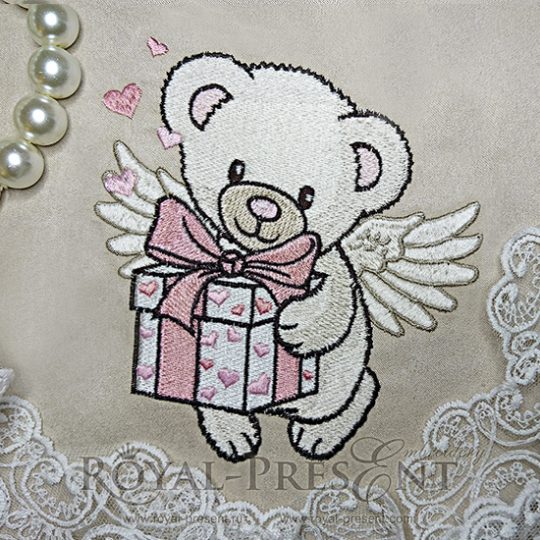 Machine Embroidery Design Teddy Bear – 2 sizes| Royal Present Embroidery