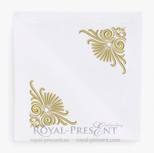 Free Machine Embroidery Design Vintage Gold Greek Ornament| Royal ...