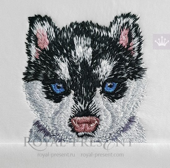 Pocket Husky Machine Embroidery Design – 2 sizes| Royal Present Embroidery