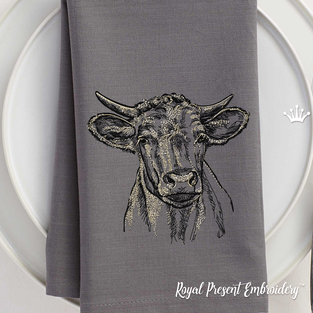 Breeding Cow Machine embroidery designs - 6 sizes | Royal Present ...