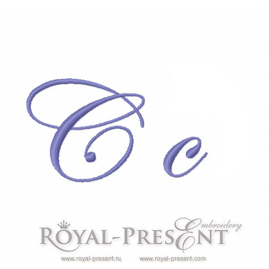 Machine embroidery design The letter C | Royal Present Embroidery