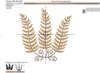 Machine Embroidery Design Fern - 2 sizes | Royal Present Embroidery