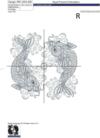Koi machine embroidery design - 3 sizes | Royal Present Embroidery