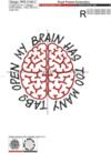 Brain Machine Embroidery Design - 3 sizes | Royal Present Embroidery