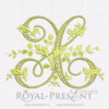 Machine Embroidery Design - Monogram X | Royal Present Embroidery