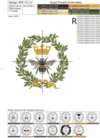 Machine Embroidery Design French Napoleonic Bee - 3 sizes | Royal ...